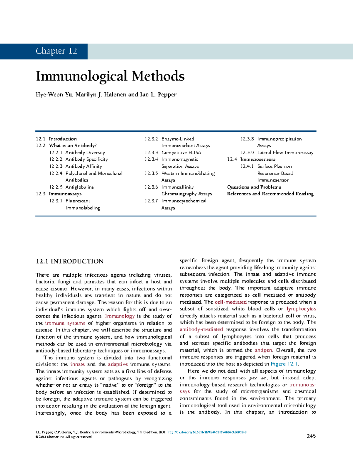 B978 0 12 394626 3 - Chapter 12 Immunological Methods Hye-Weon Yu ...
