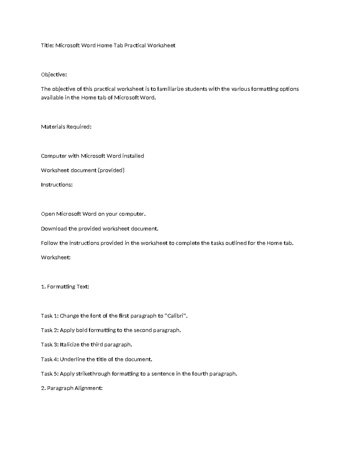 Revisions Microsof-WPS Office - Title: Microsoft Word Home Tab ...