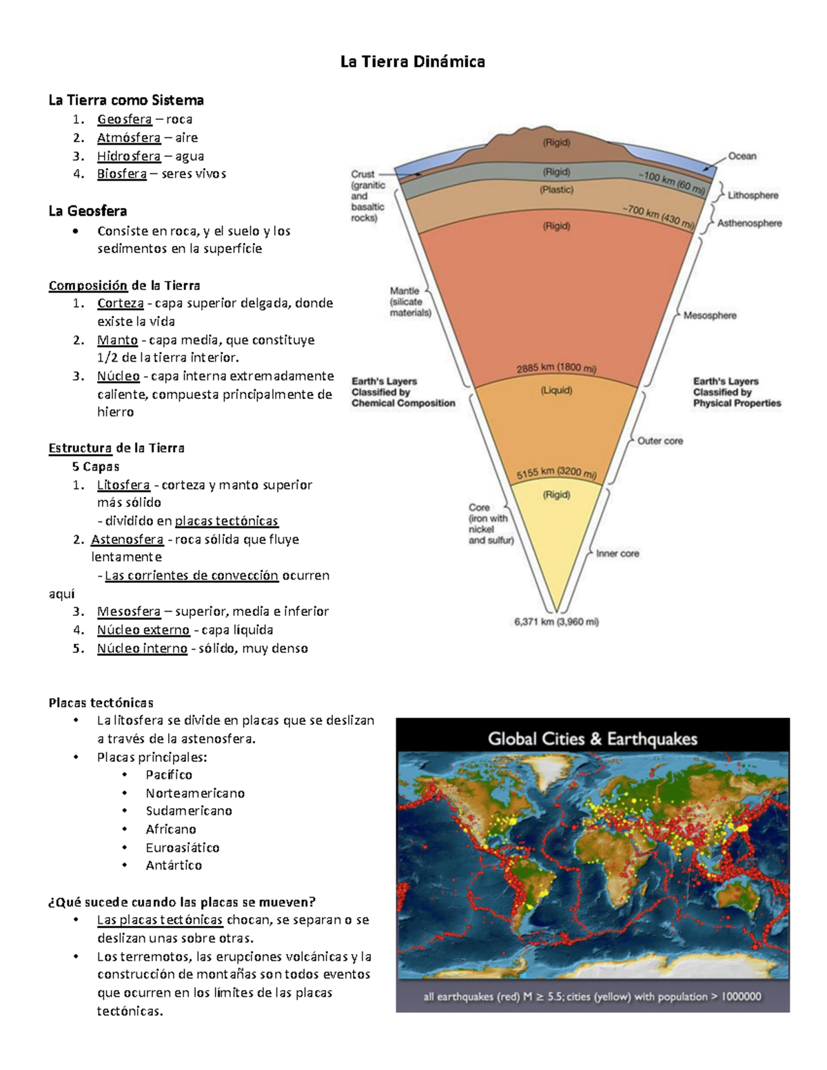 La Tierra Dinámica Ch3 notes in spanish geo and atmosphere only - La ...