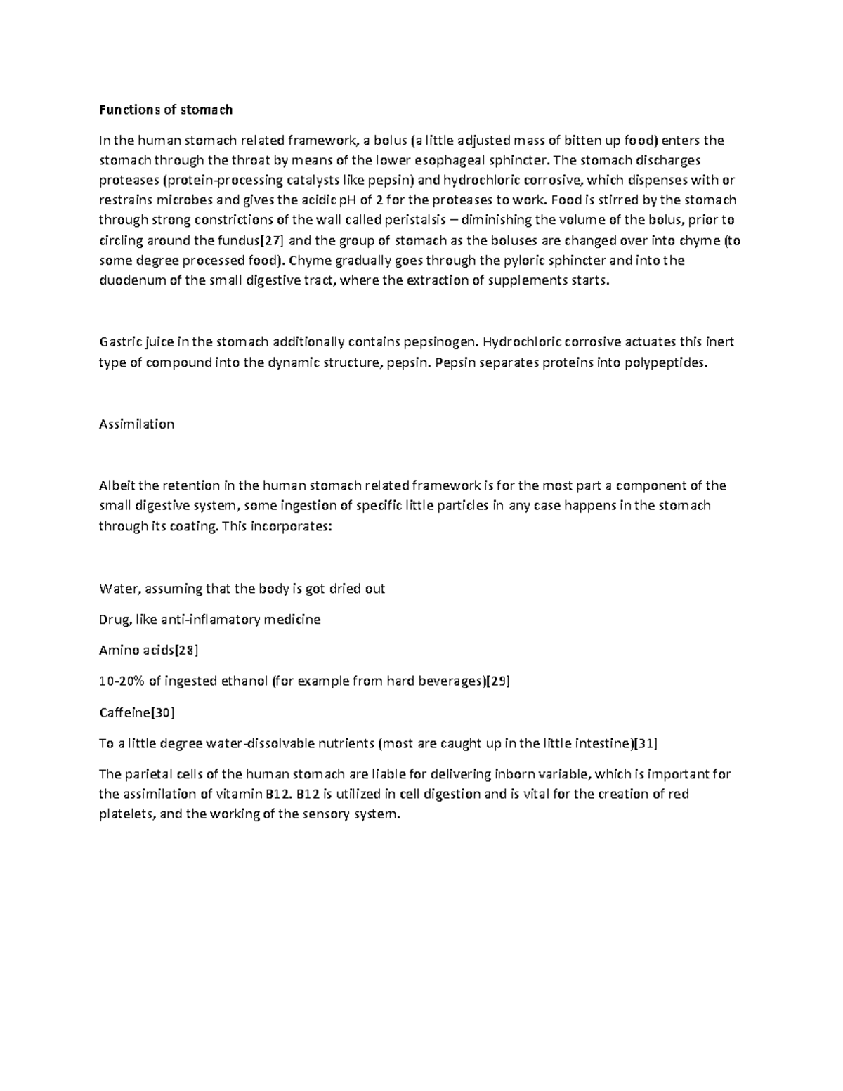 Functions of stomach - Better experience - Functions of stomach In the ...