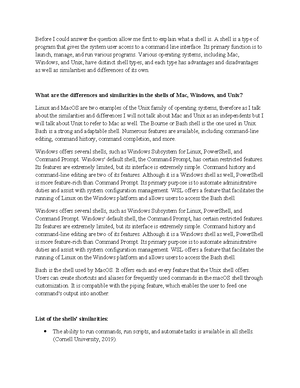 Discussion Assignment Unit 7 - Identify what utilities in an operating system are most useful to ...