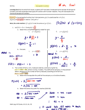 OVS MHF4U Test#1 - MHF4U Test #1: Chapters 1- Name: Part A – Multiple ...
