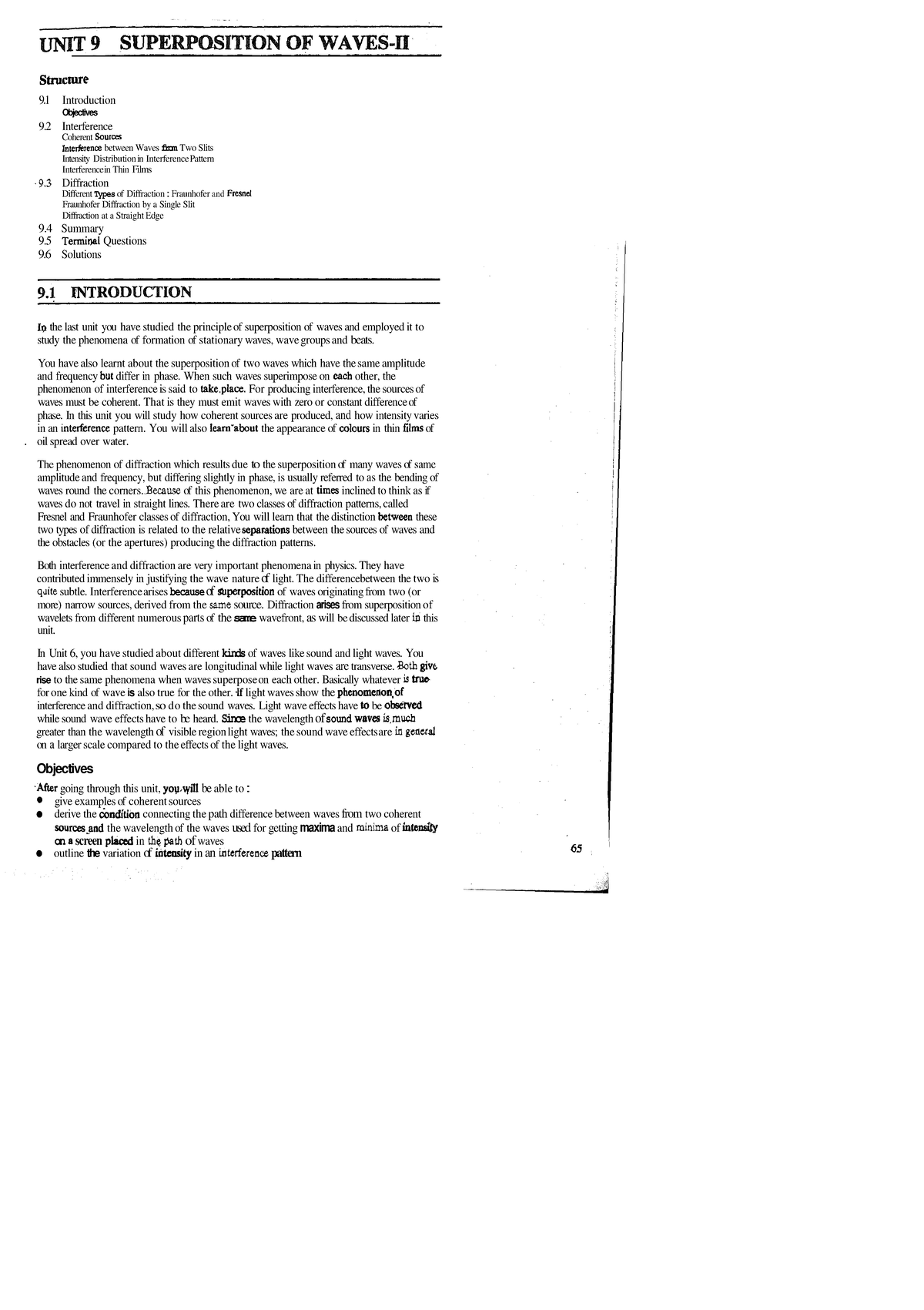 Unit-9 - Physics lecture notes - 9 Introduction Objectives 9 ...