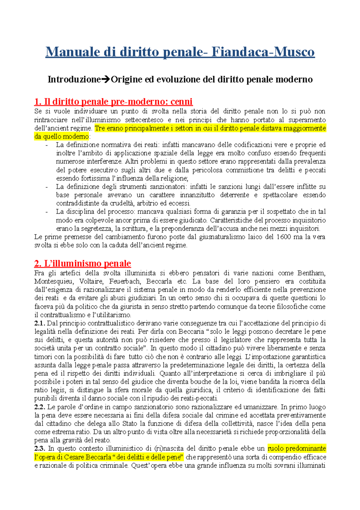 Diritto Penale tutto Fiandaca Musco - Manuale di diritto ed evoluzione ...