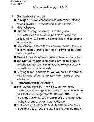 Outline II - .. Must have both As applied to acting seamless ...