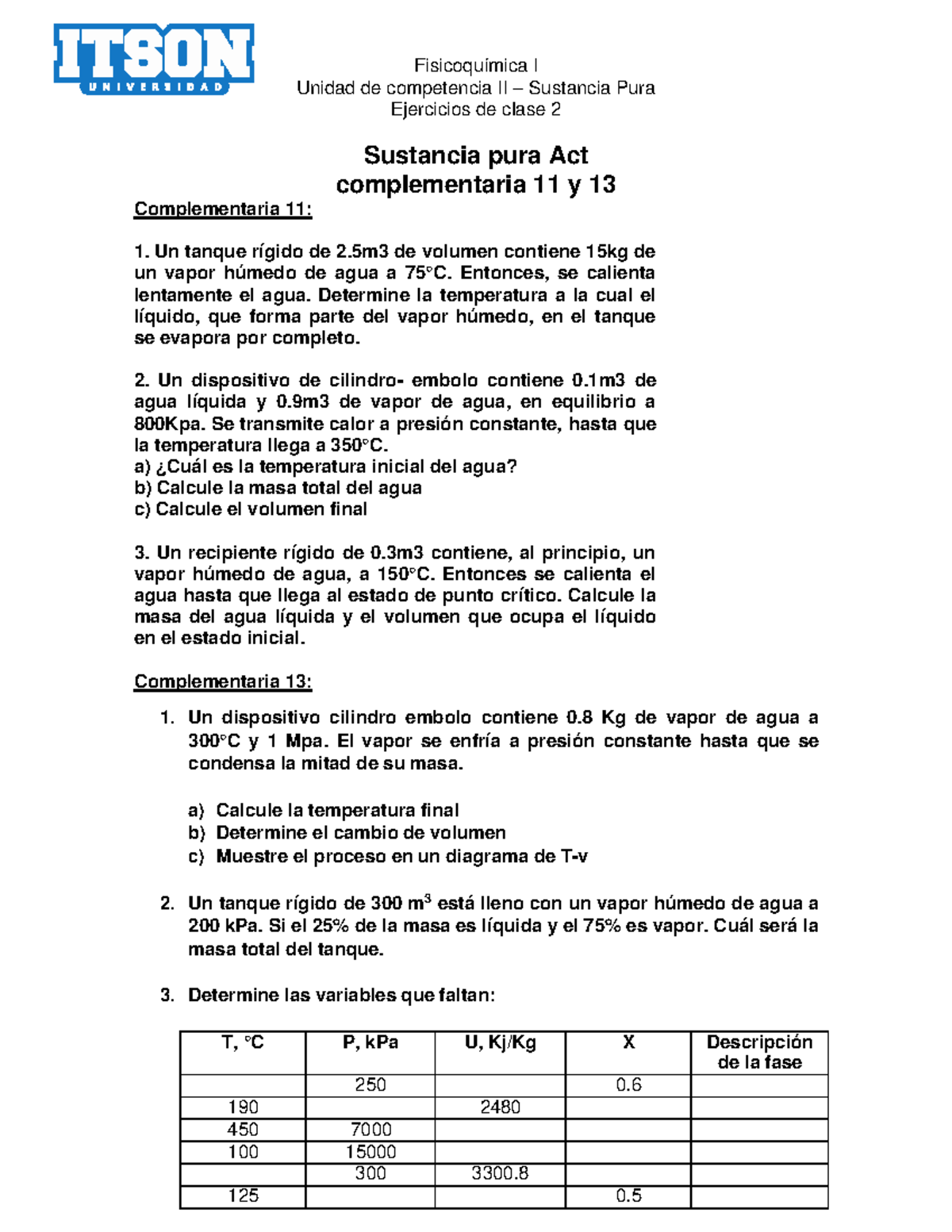 Actividad complementaria 11 y 13 (Actividad 6 y 7) - Fisicoquímica I ...