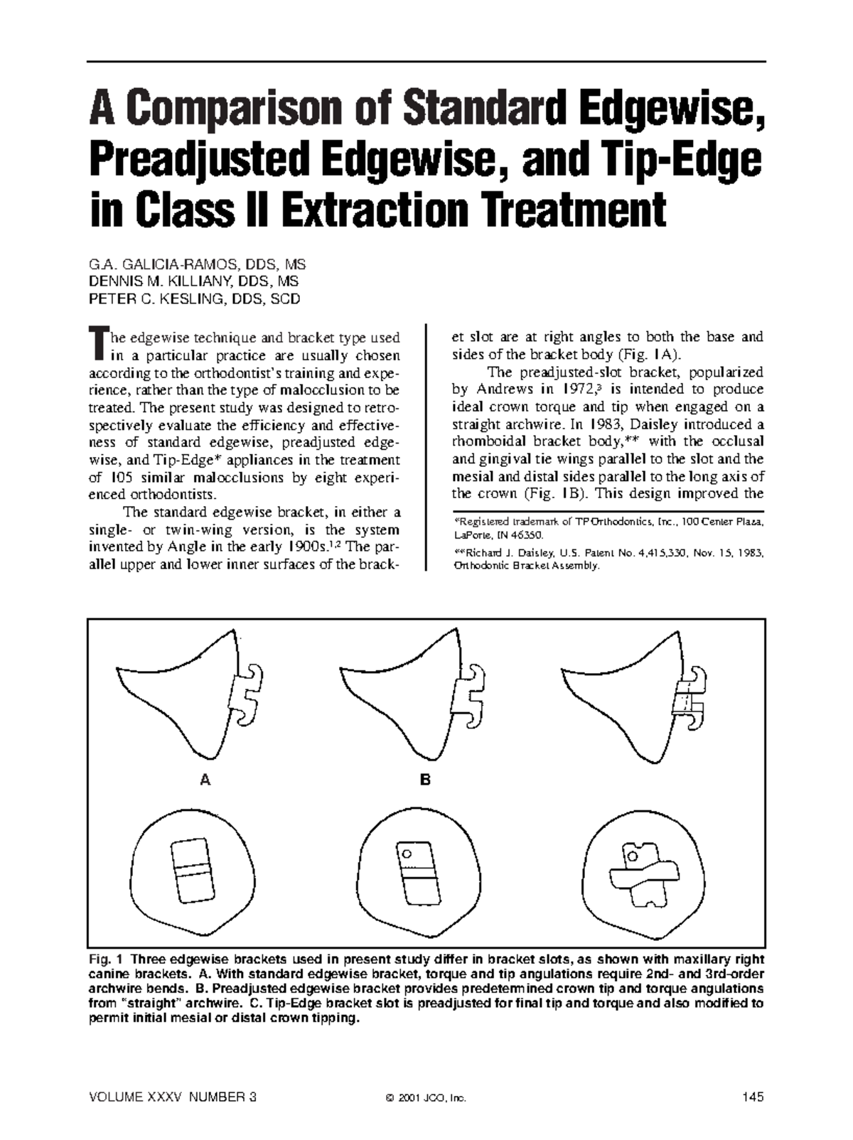 biomecanica del movimiento dental - A Comparison of Standard Edgewise ...