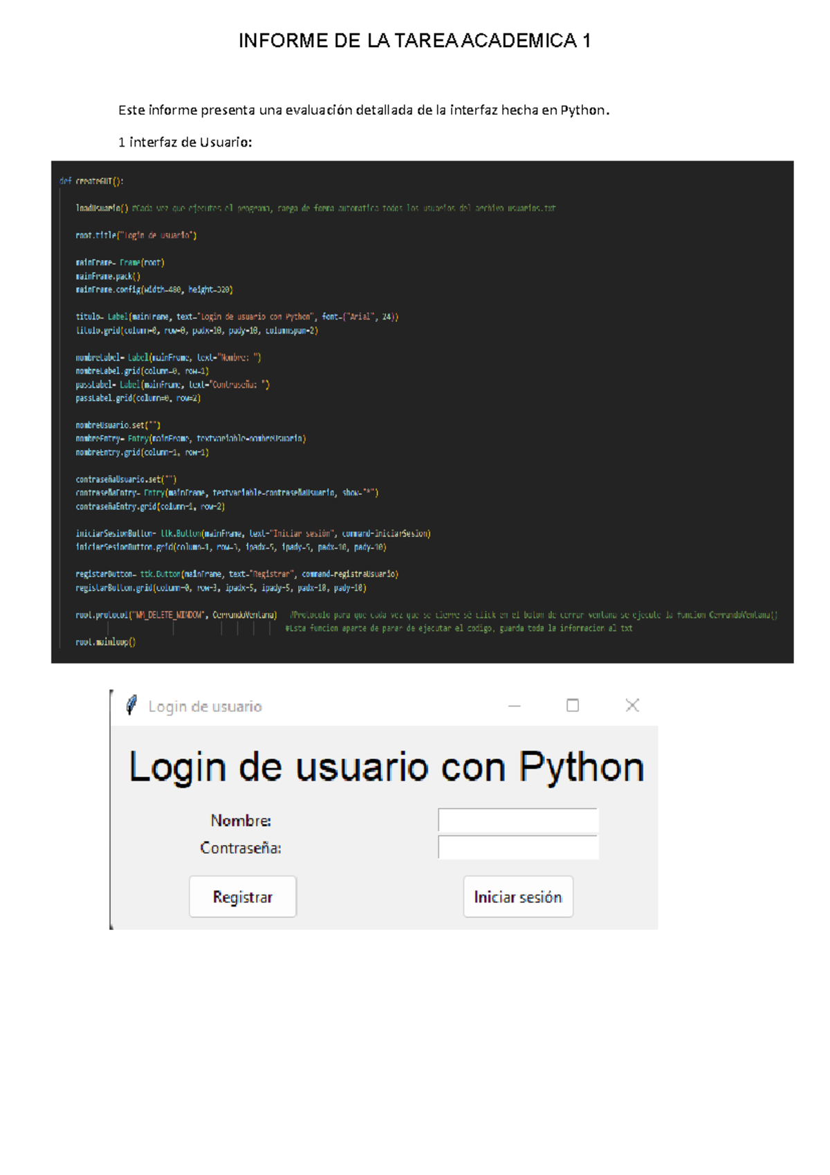 Informe DE LA Tarea Academica 1 - Programación Orientada a Objetos ...
