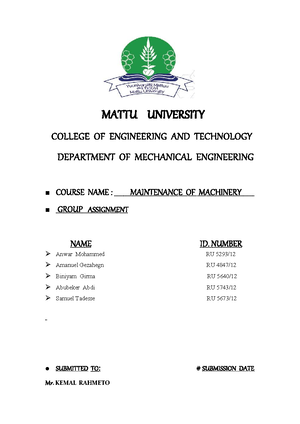 IC LAB 1 - IC lab project - MATTU UNIVERSITY COLLEGE OF ENGINEERING AND ...