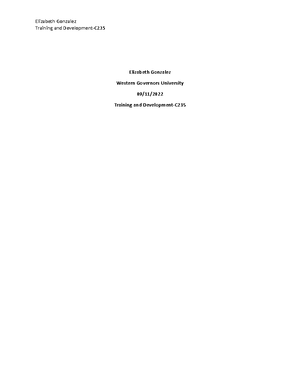 Business managment task 1 - Elizabeth Gonzalez Western Governors ...