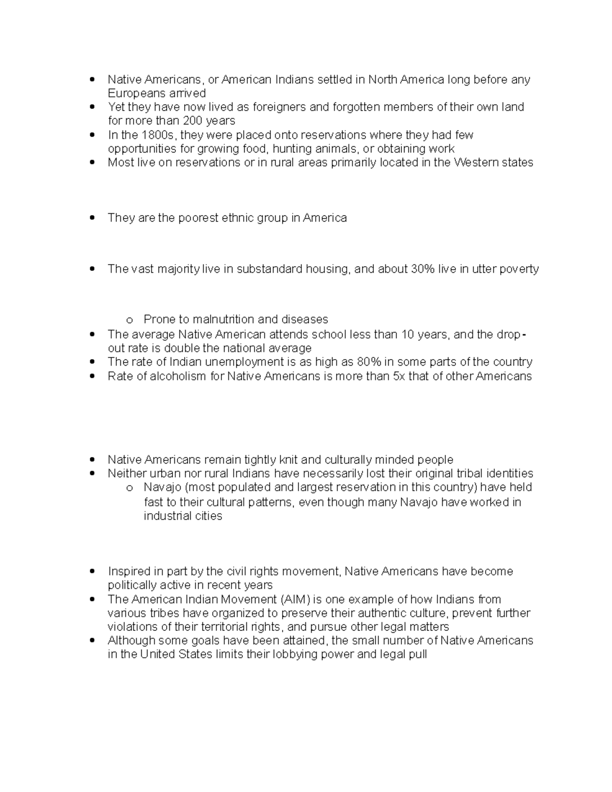Native Americans - sociology lecture information - Native Americans, or ...