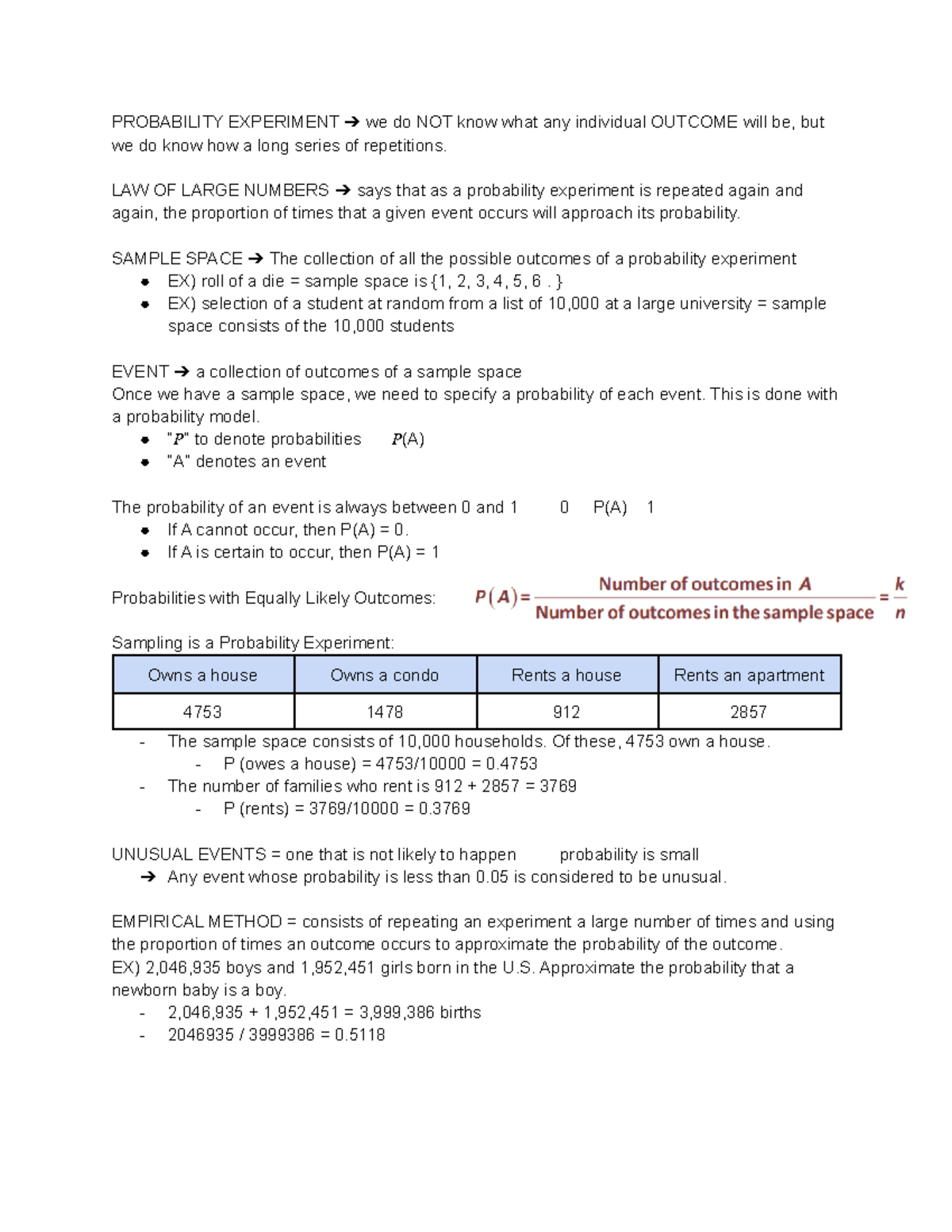 Probability Experiment and Probability Models - Studocu