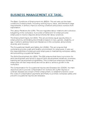 Notes - Summary Business management - 1. Operations Management Theme 1 ...