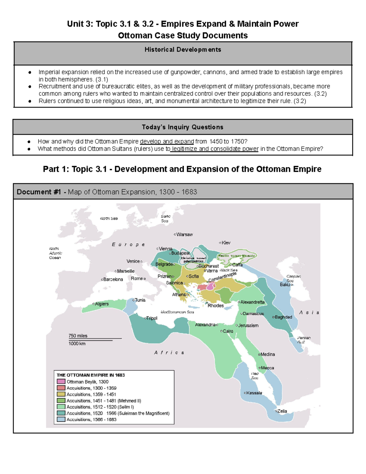 Copy of Unit 3 Ottoman Empire Case Study (Documents)-4 - Unit 3: Topic 3 & 3 - Empires Expand ...