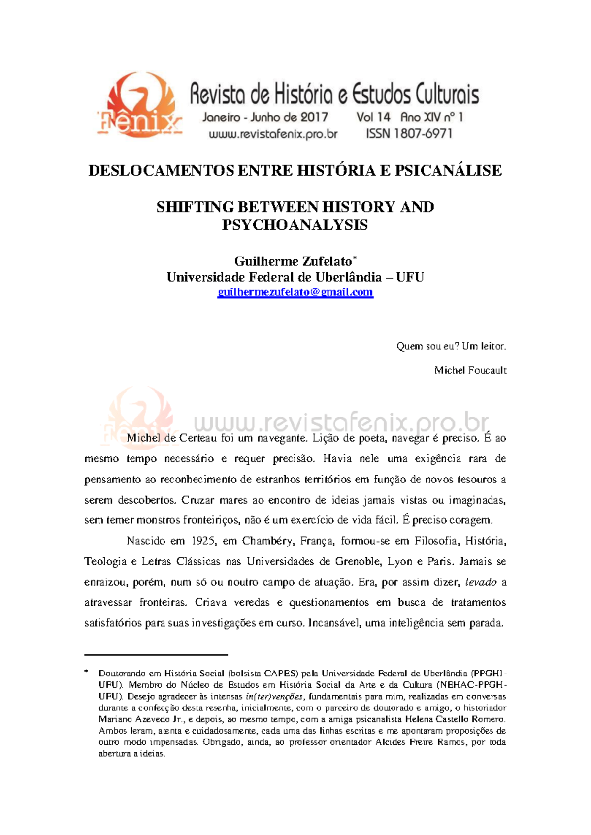 Probson 89,+resenha 3 Guilherme Zufelato fenix jan jun 2017 ...