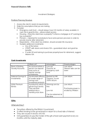 PSC Notes - Financial and Business Skills - QUESTION 1 No person may ...
