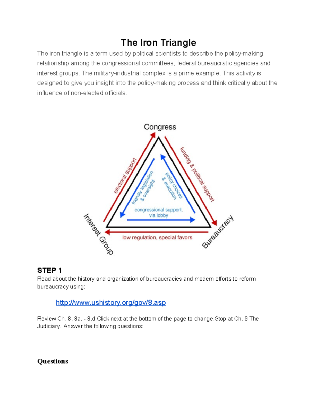 The Iron Triangle - The Iron Triangle The iron triangle is a term used ...