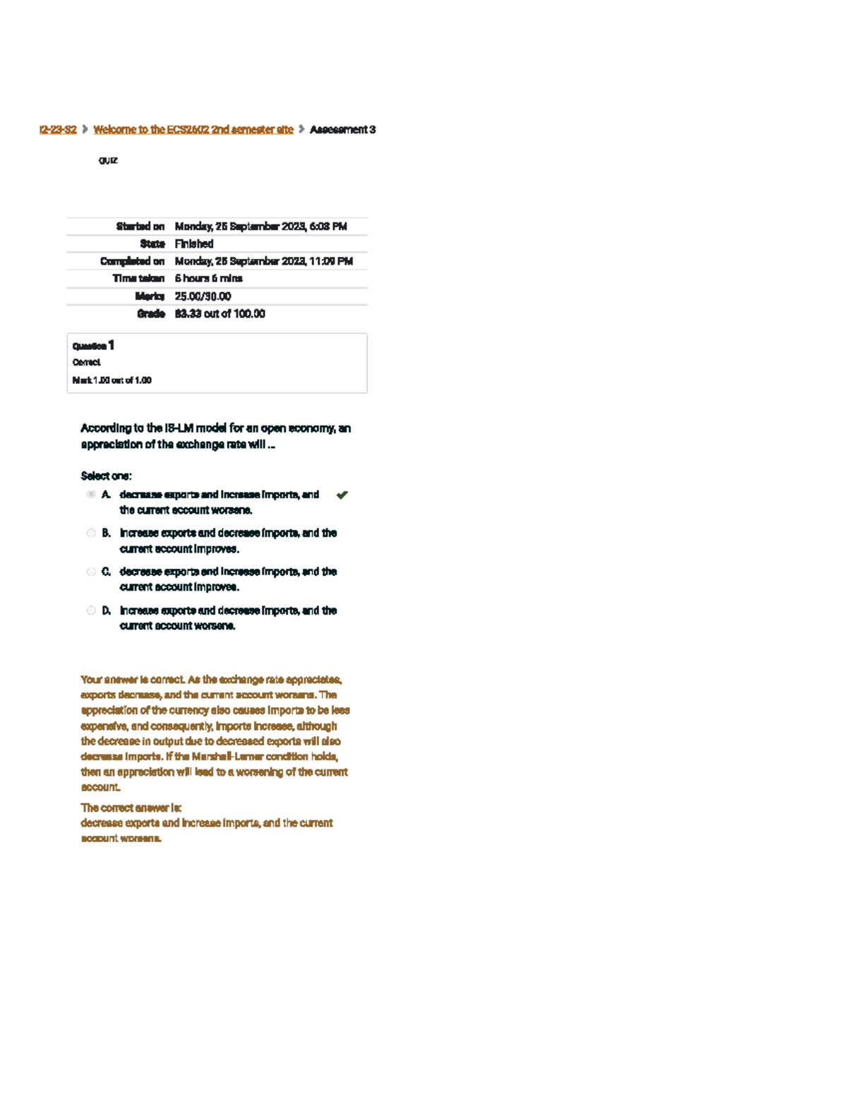 Assessment 3 (1st attempt) - ecs2602 - Studocu