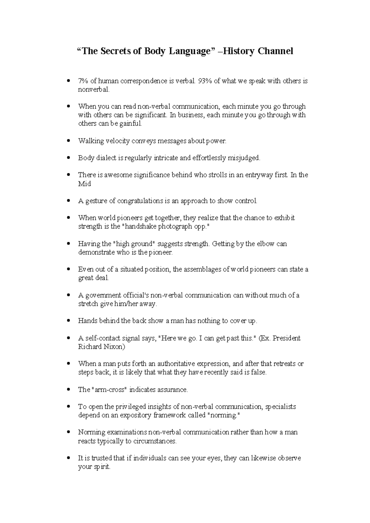 The Secrets of Body Language - 93% of what we speak with others is ...