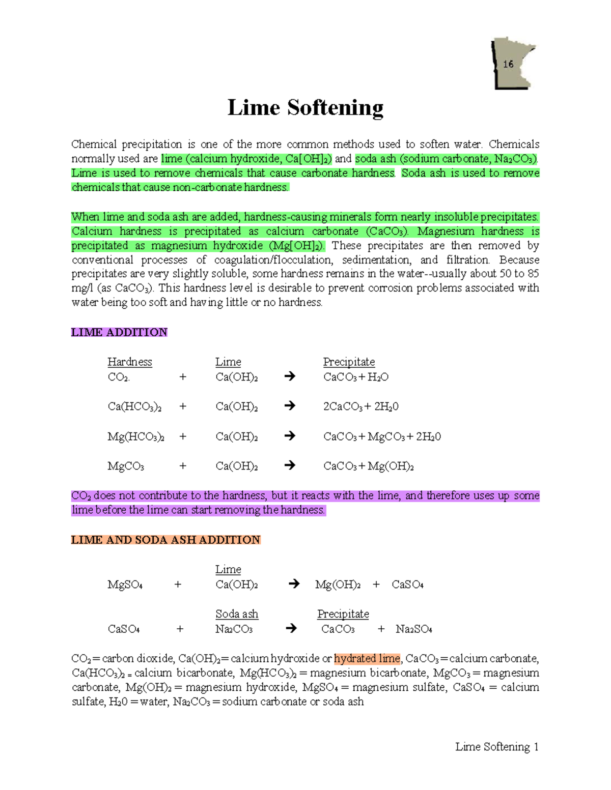 16-Lime Softening - water engineering - Lime Softening Chemical ...