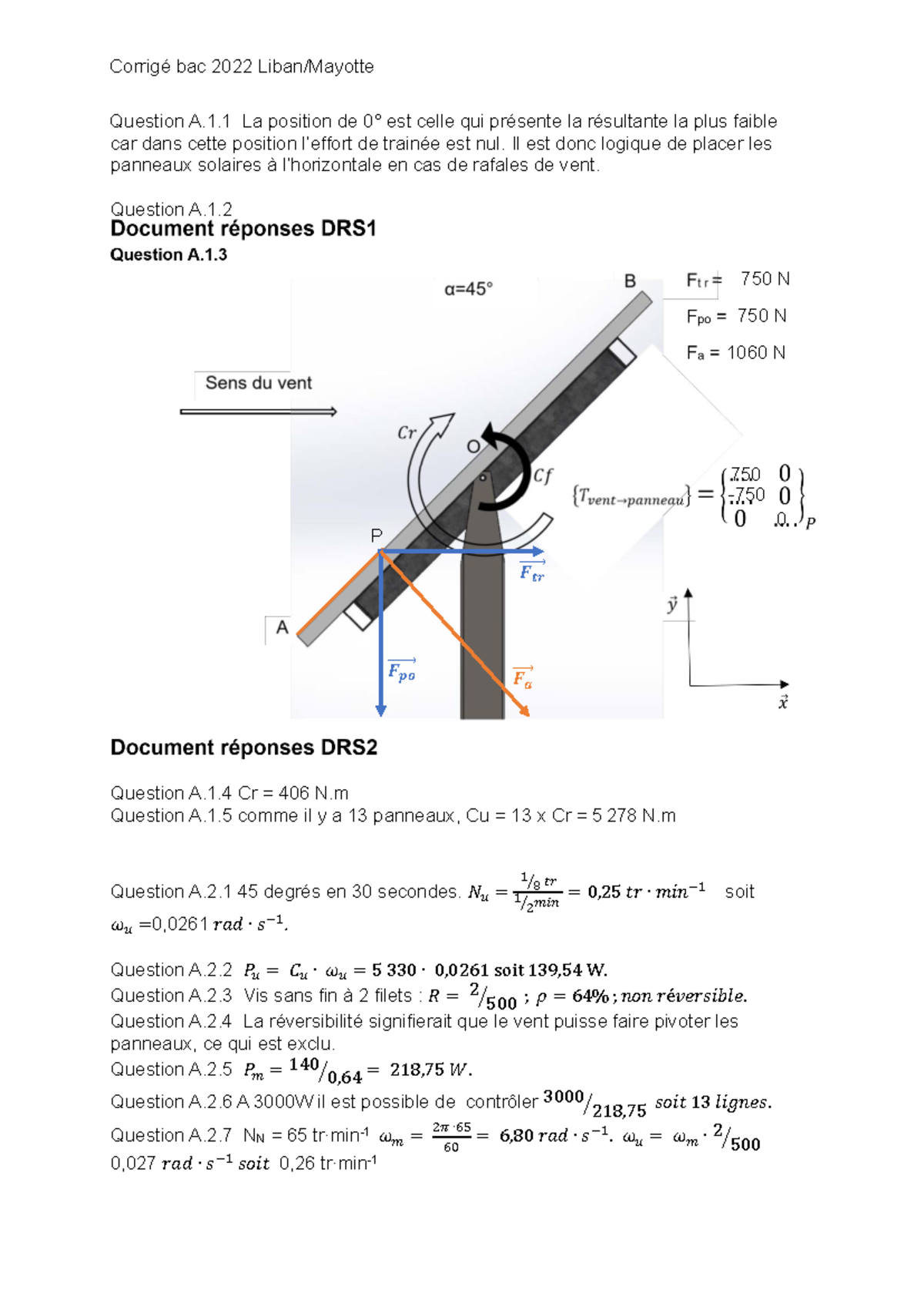 Sujet du bac STI2D Spécialité 2I2D 2022 - Mayotte-Liban ITEC corr2 ...
