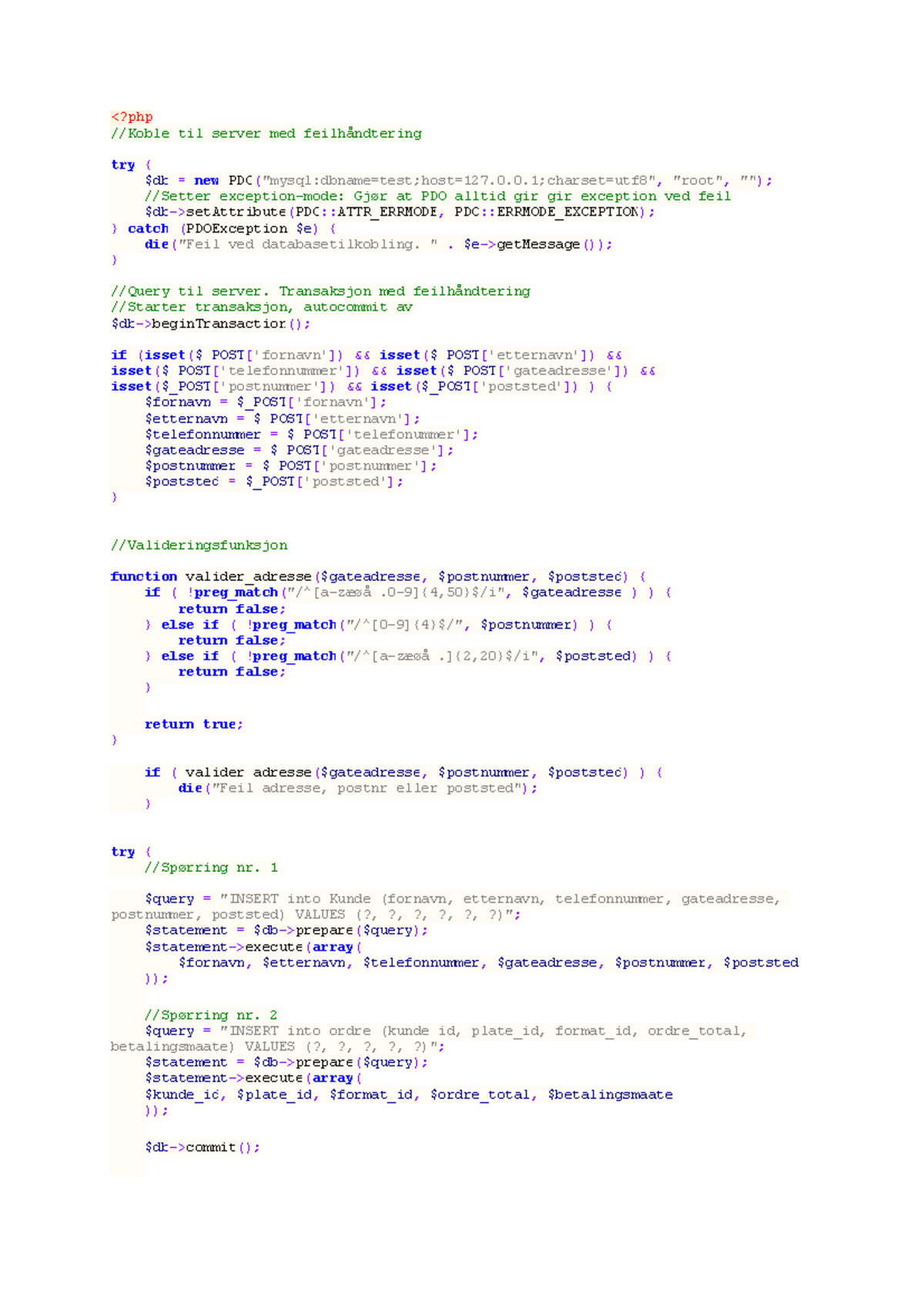 Eksamensnotat webprogrammering (Cheat sheet)