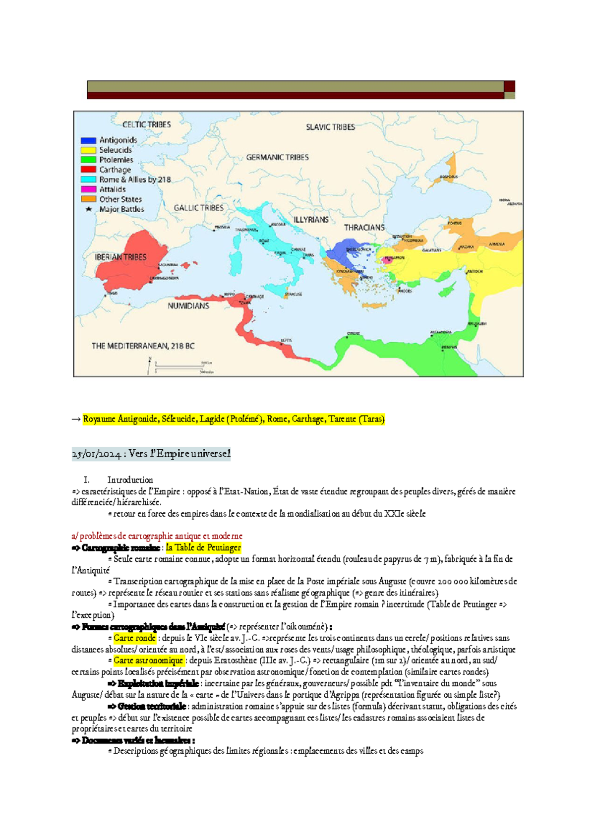 Culture antique -2 - → Royaume Antigonide, Séleucide, Lagide (Ptolémé ...