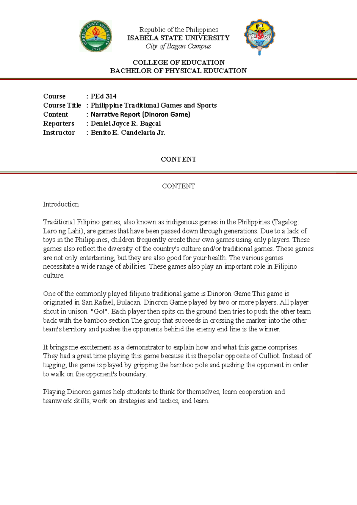 Case Study - It is all about Research - Republic of the Philippines ...