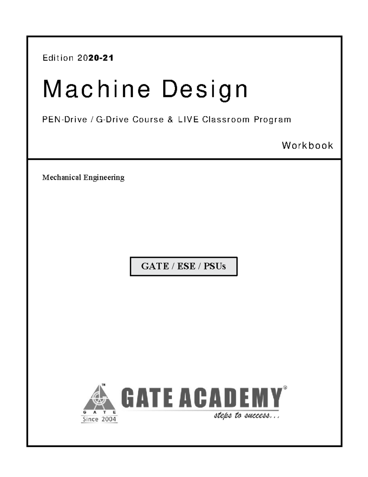 Machine Design Workbook - Mechanical - Studocu