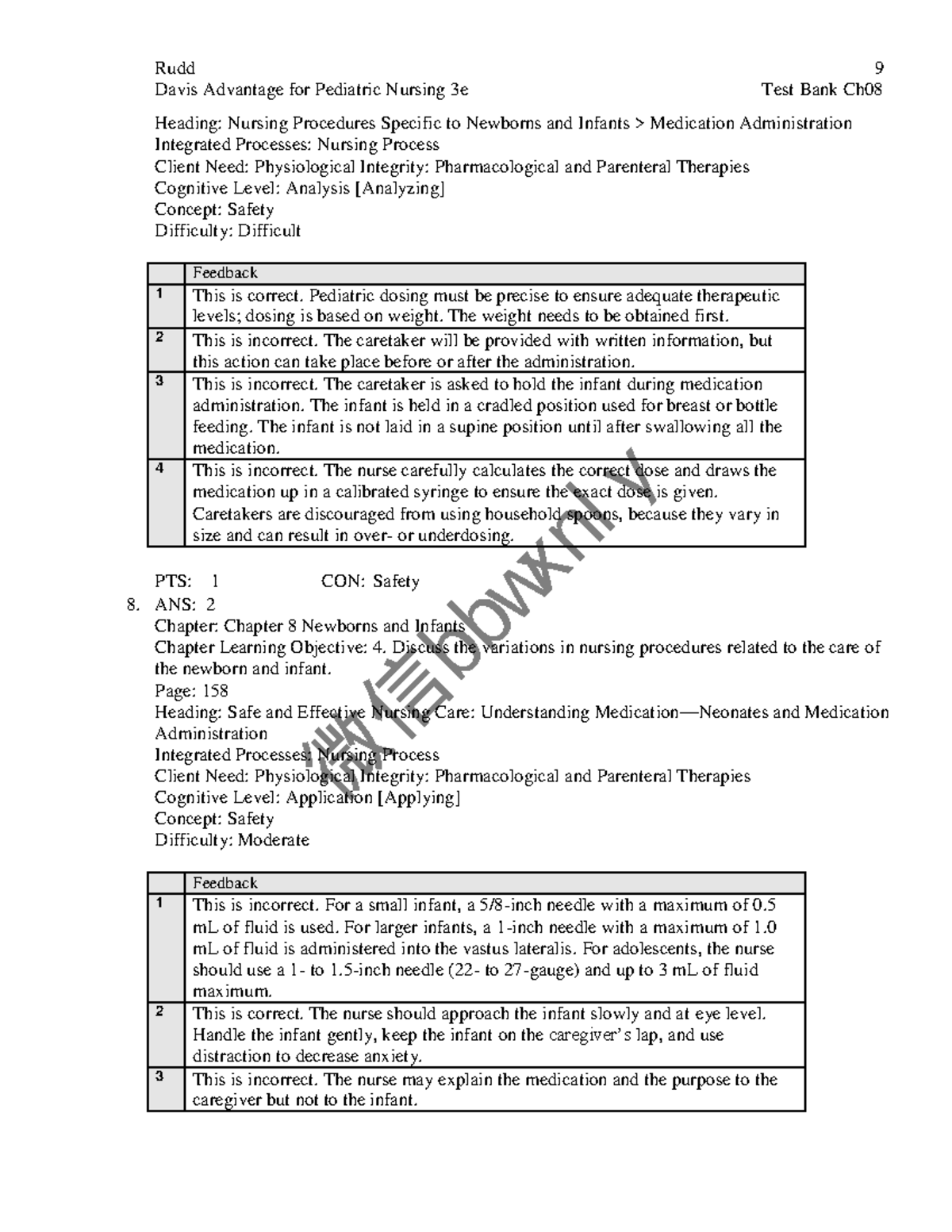 Test bank pediatric nursing critical components of nursing care 3rd ...