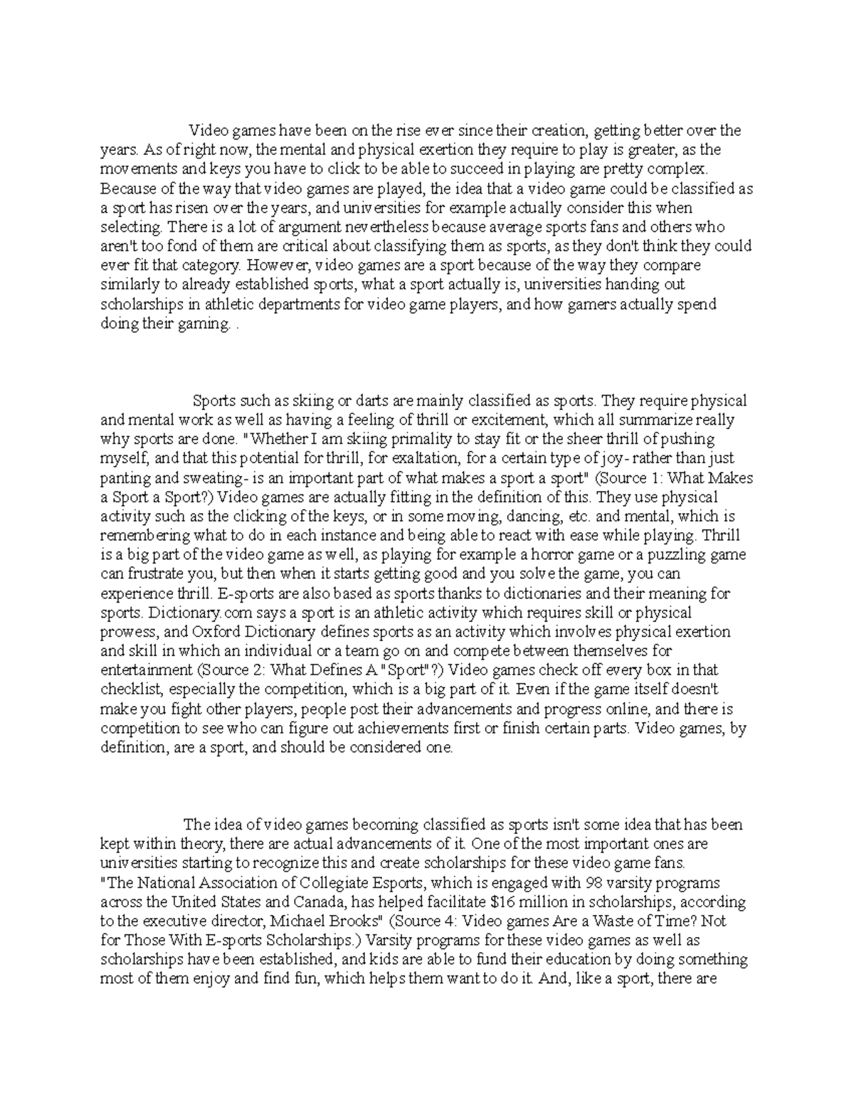 Video games essay - Apuntes para el examen. - Video games have been on ...