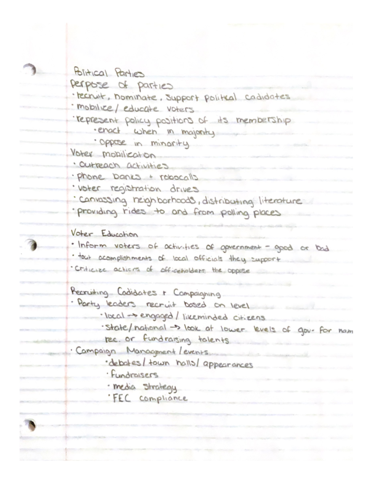 Political Parties - Studocu