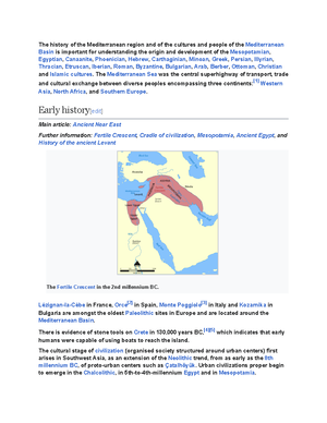 Chapter 4 - notes - Classical Civilizations in the Mediterranean and ...