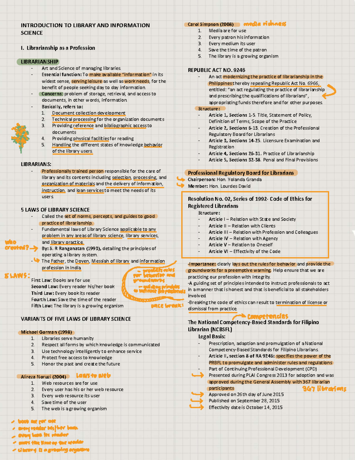 Ilisc REV - Introduction to Library and Information Science - Lecture ...