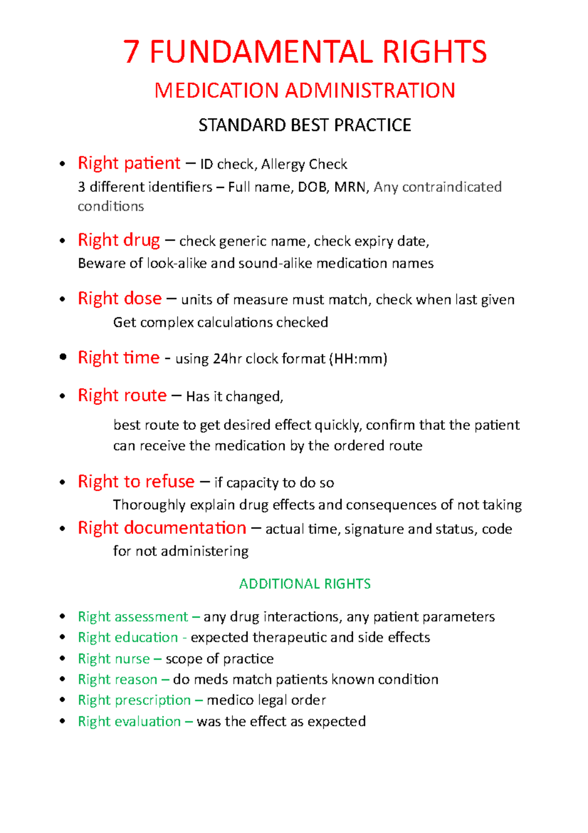 7 Fundamental Rights Guide - 7 FUNDAMENTAL RIGHTS MEDICATION ...