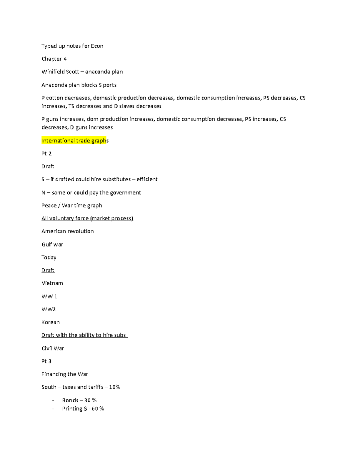 Typed up notes for Econ Test 2 - Typed up notes for Econ Chapter 4 ...