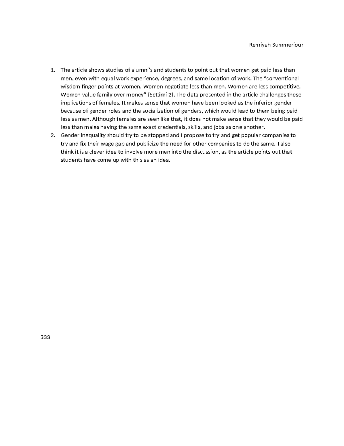 Written assignment #6 - ... - Remiyah Summeriour The article shows ...