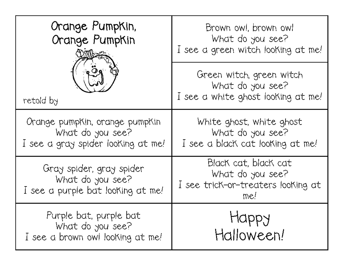 Orange Pumpkin Orange Pumpkin Booklet - Studocu