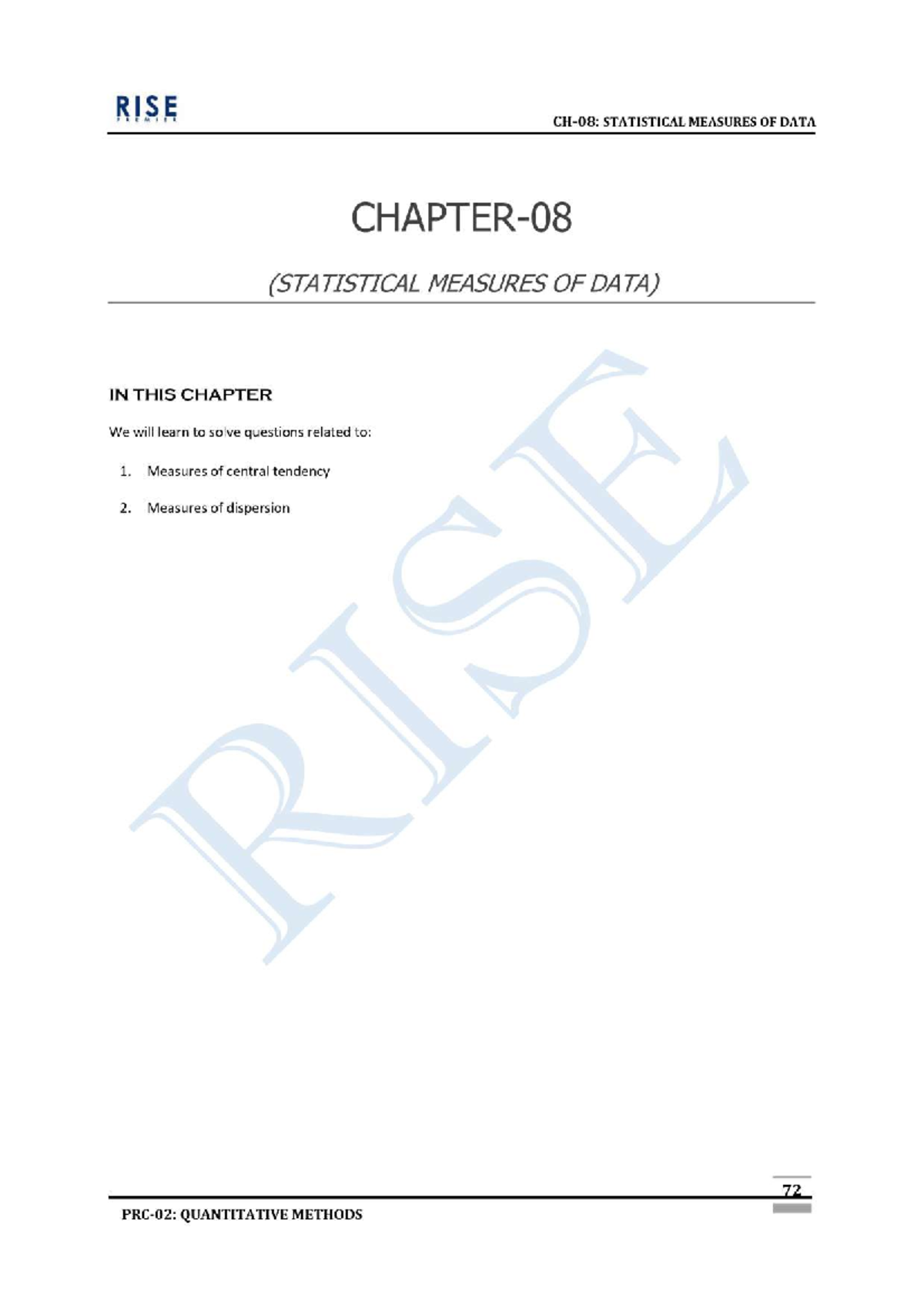 CH-08 QM RISE - NOTES - Corporate Laws - Studocu