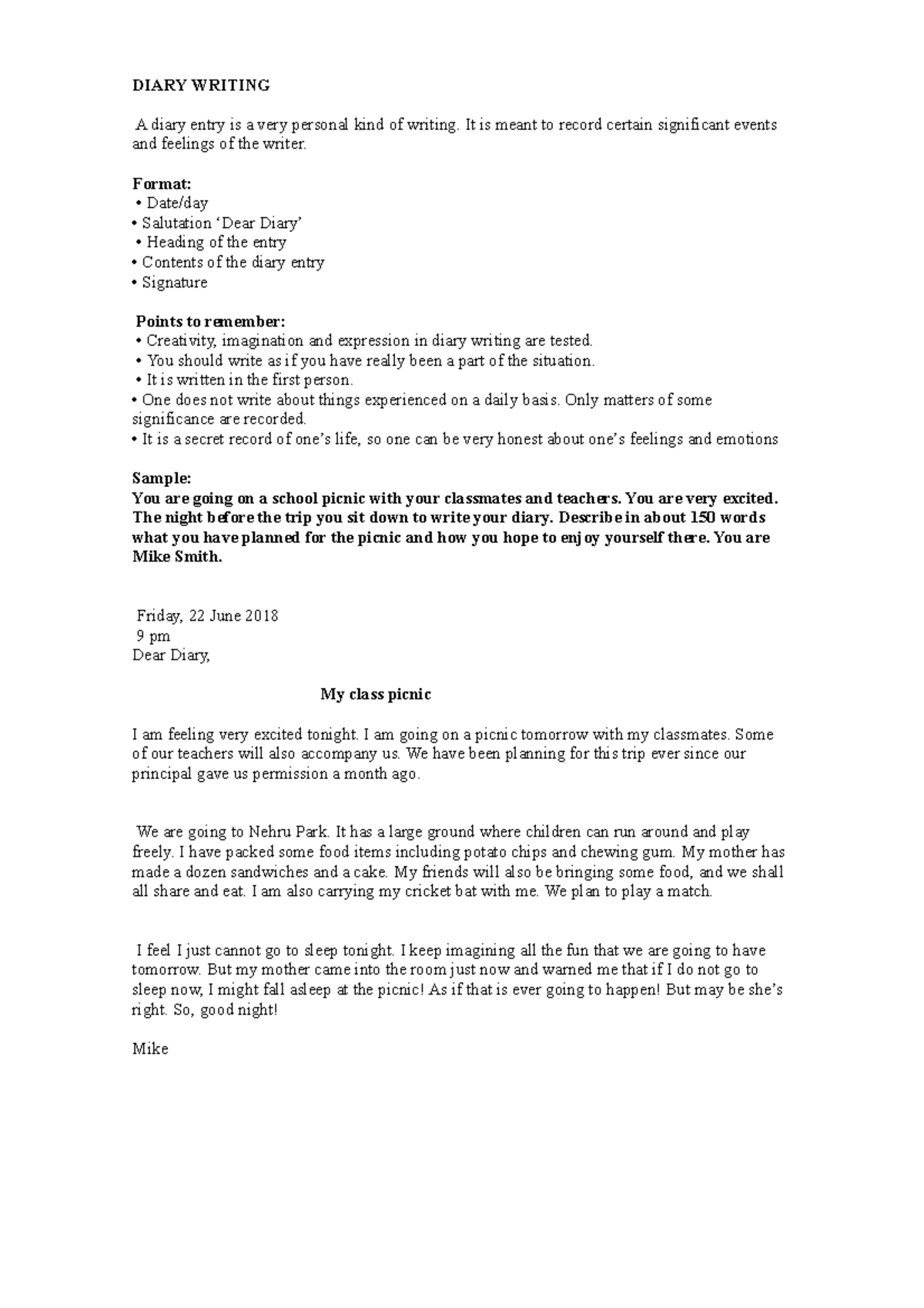 How to write a diary entry, apunts d'anglès - DIARY WRITING A diary ...