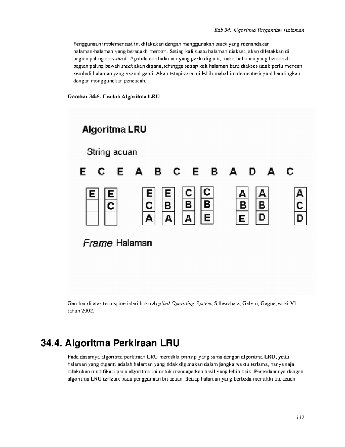 Sistem Operasi-122 - Bab 34. Algoritma Pergantian Halaman Penggunaan ...