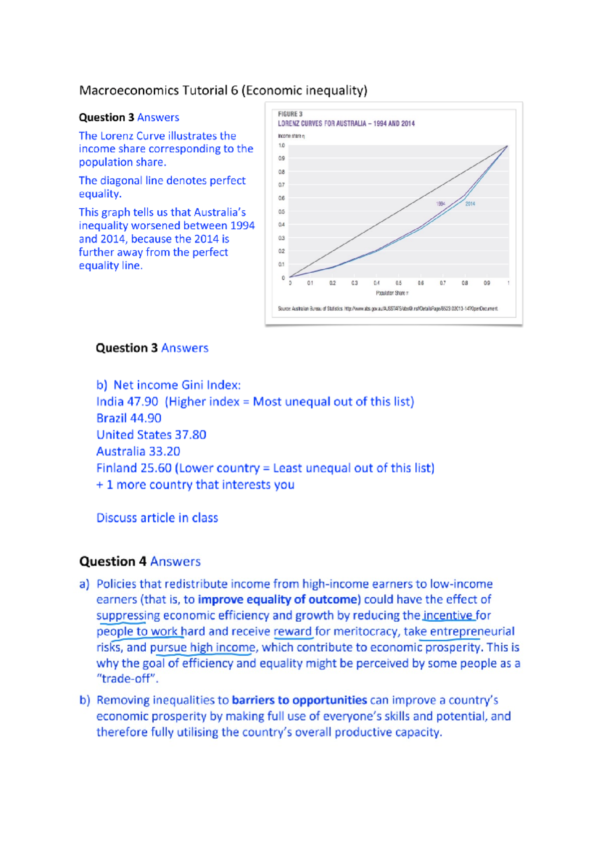 Tutorial Week 7 - ECON1010 - RMIT University - Studocu