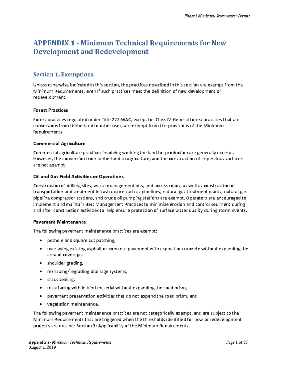Phase I Appendix 1-Final - Appendix 1 - Minimum Technical Requirements ...