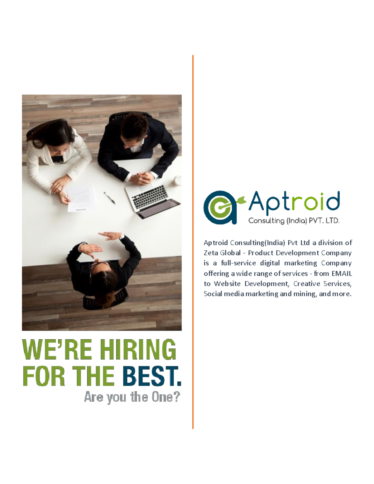 Aptroid JD - 2022 - Gjggbj hjjg jjgf - Aptroid Consulting(India) Pvt ...