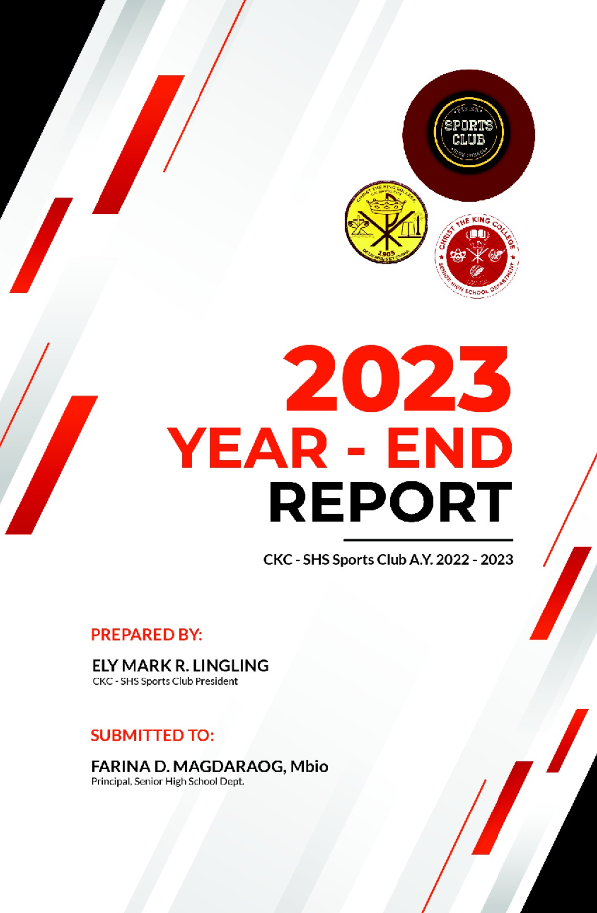 Terminal- Report - I. EXECUTIVE SUMMARY INTRODUCTION The Christ the ...