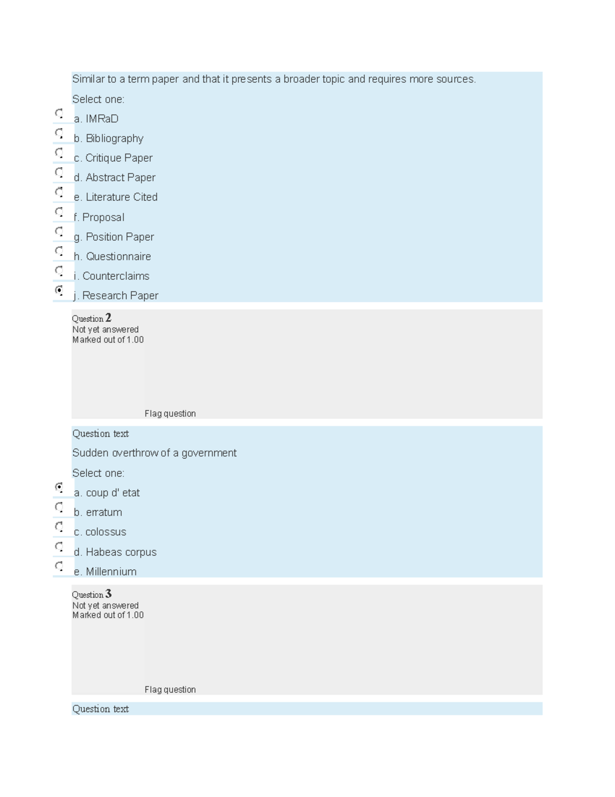 Eapp-week-15 - Answer - Similar to a term paper and that it presents a ...