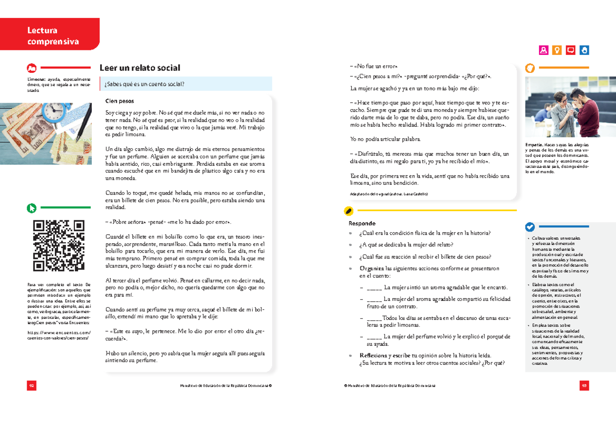 1°Bach El Cuento Social - 92 Ministerio de Educación de la República ...