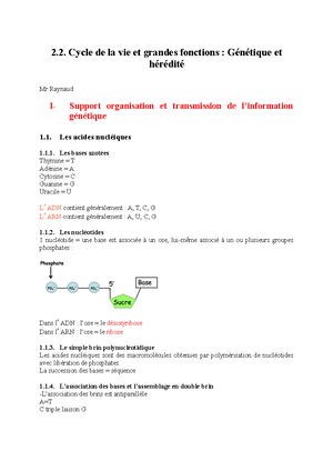 UE 2.2. Le sang - Cours sur le sang, ue 2.2. S1 d'infirmier - 2. Cycles ...