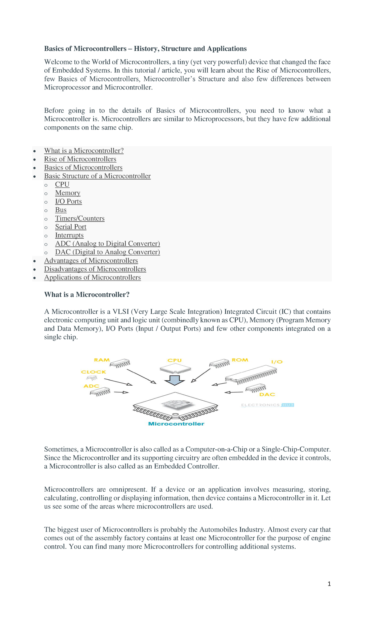 EEE451 02 Slide Microcontrollar-introduction - Basics of ...