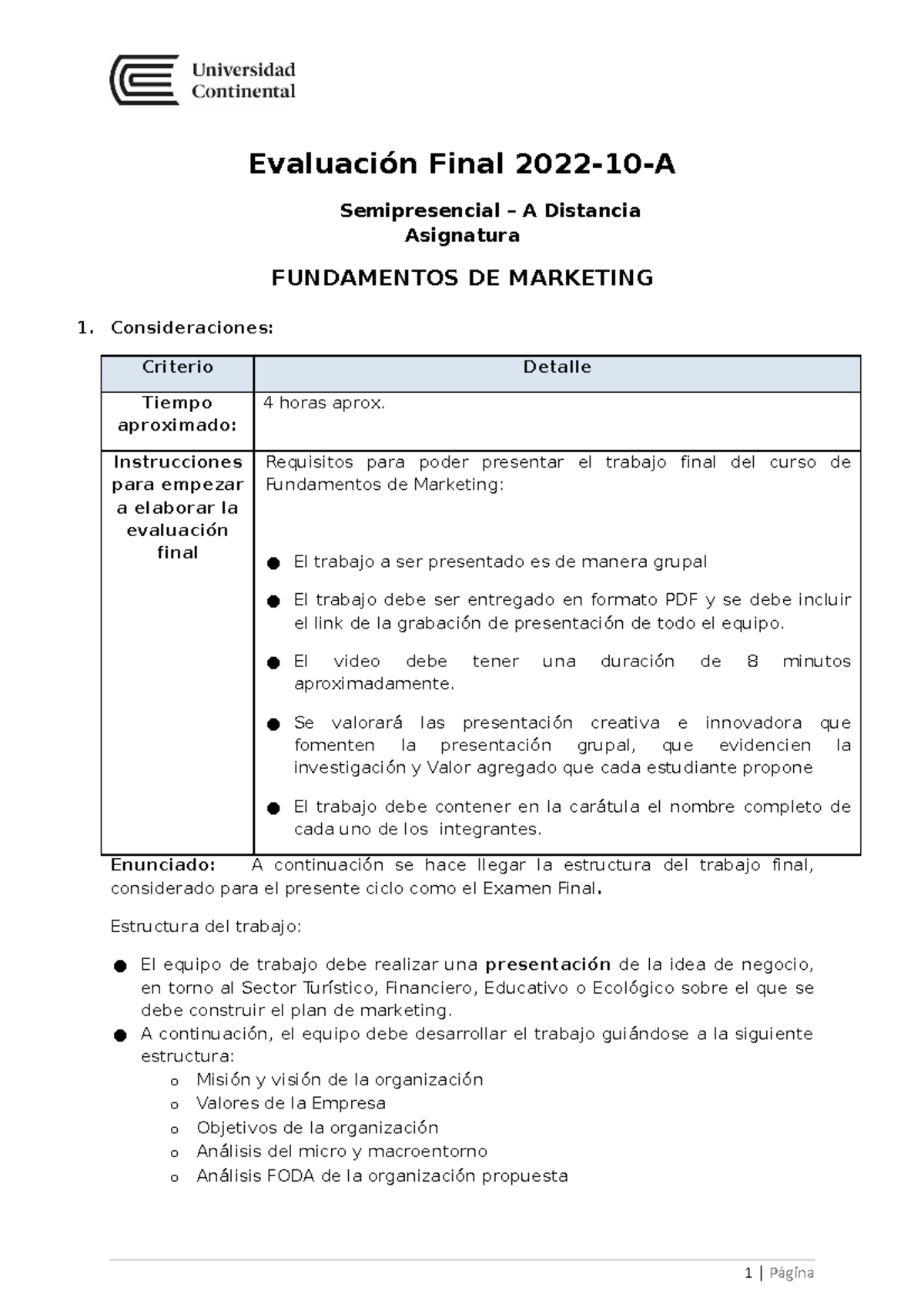 Evaluación Final con Rubrica FM 2022 (1) Reginaa Trabajo - Evaluación Final 2022-10-A ...